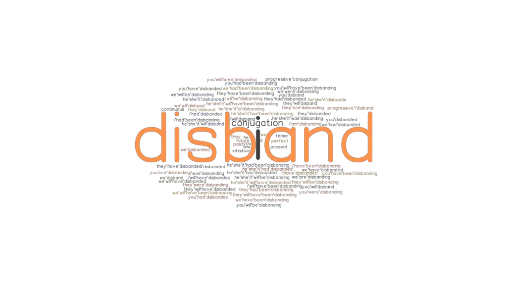Disband Past Tense: Verb Forms, Conjugate DISBAND - GrammarTOP.com