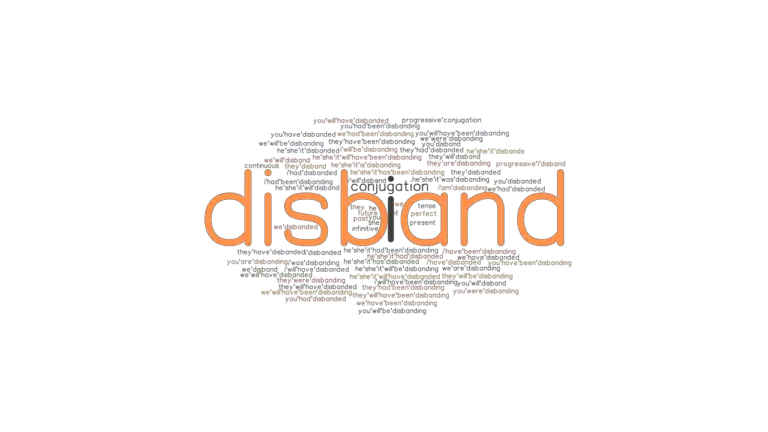 Disband Past Tense: Verb Forms, Conjugate DISBAND - GrammarTOP.com
