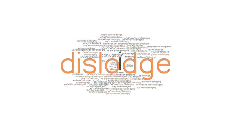 Dislodge Past Tense: Verb Forms, Conjugate DISLODGE - GrammarTOP.com