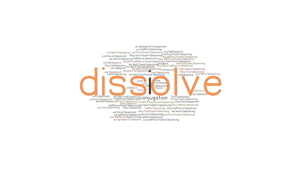 Dissolve Past Tense: Verb Forms, Conjugate DISSOLVE - GrammarTOP.com