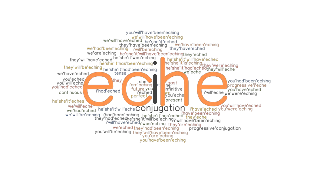 Eche Past Tense: Verb Forms, Conjugate ECHE - GrammarTOP.com