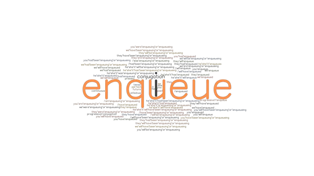 Enqueue Past Tense: Verb Forms, Conjugate ENQUEUE - GrammarTOP.com