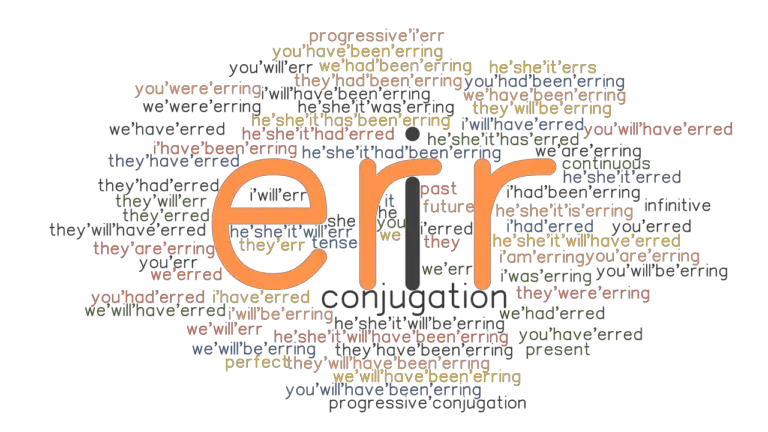Err Past Tense: Verb Forms, Conjugate ERR - GrammarTOP.com