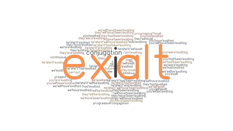 Exalt Past Tense: Verb Forms, Conjugate EXALT - GrammarTOP.com