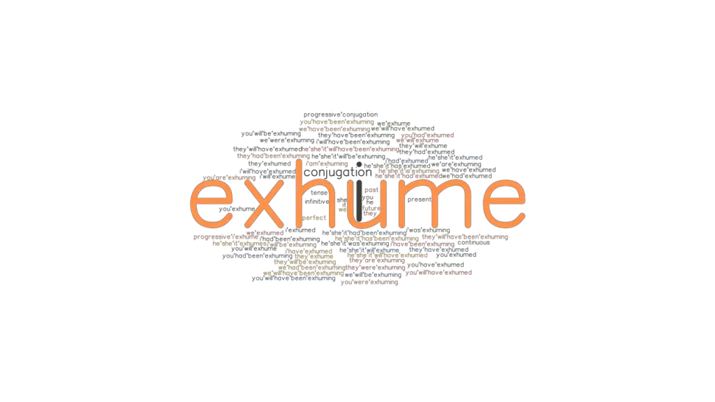 Exhume Past Tense: Verb Forms, Conjugate EXHUME - GrammarTOP.com