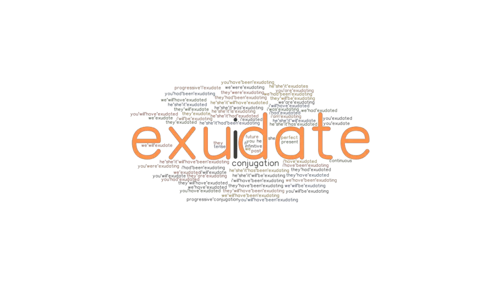 Exudate Past Tense: Verb Forms, Conjugate EXUDATE - GrammarTOP.com