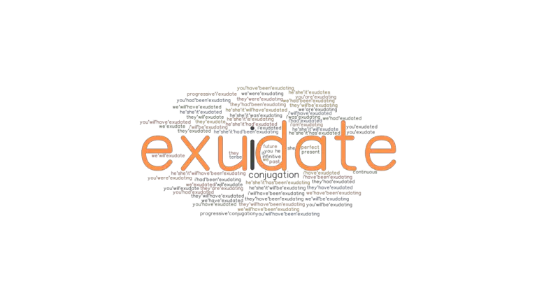 Exudate Past Tense: Verb Forms, Conjugate EXUDATE - GrammarTOP.com