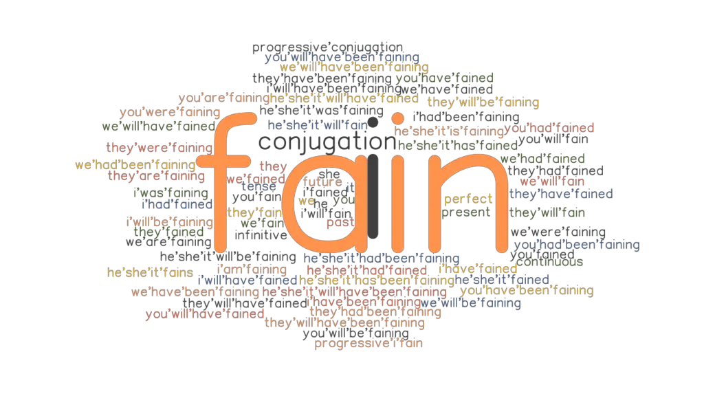 Fain Past Tense: Verb Forms, Conjugate FAIN - GrammarTOP.com