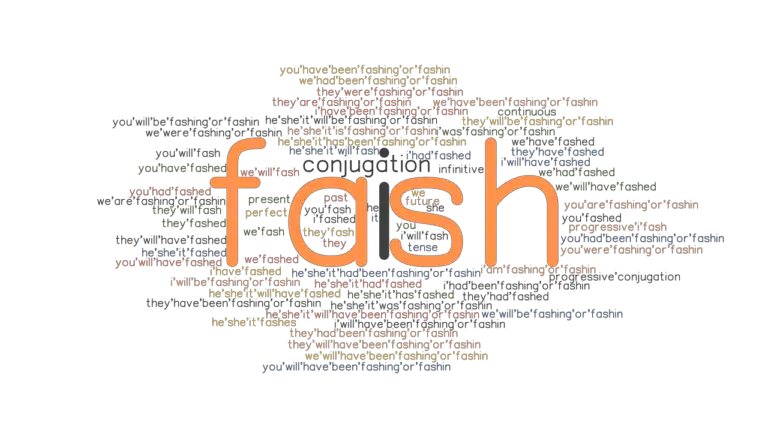 Fash Past Tense: Verb Forms, Conjugate FASH - GrammarTOP.com