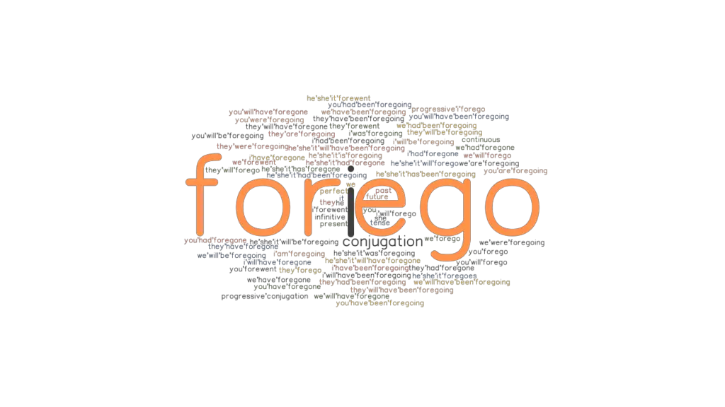 Forego Past Tense: Verb Forms, Conjugate FOREGO - GrammarTOP.com