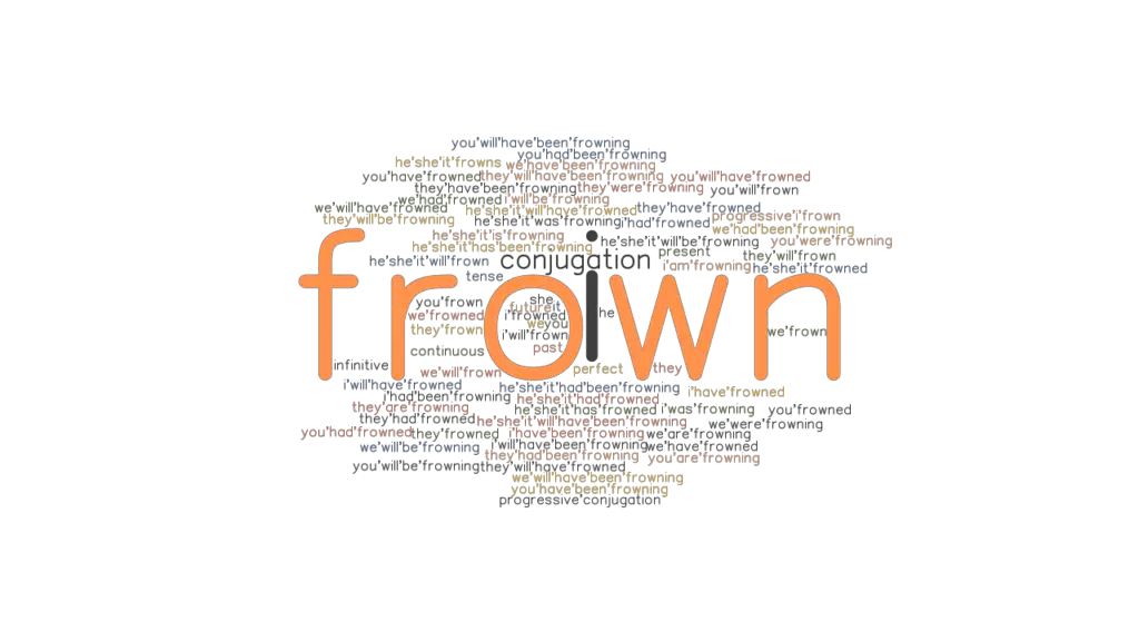 Frown Past Tense: Verb Forms, Conjugate FROWN - GrammarTOP.com