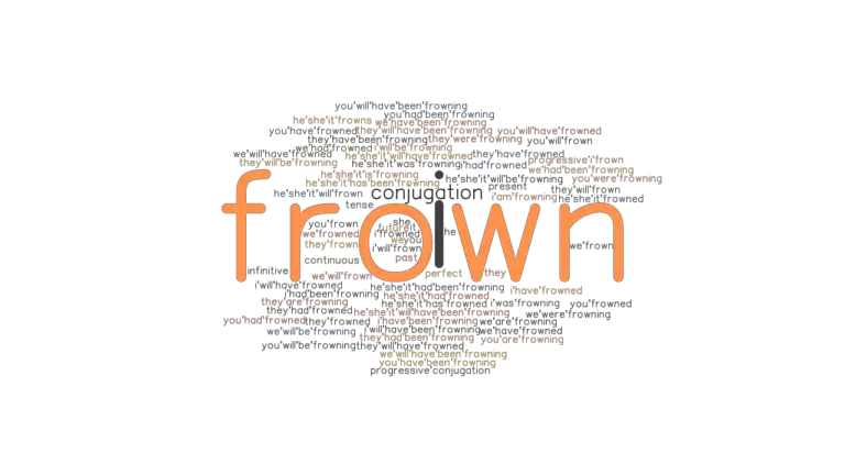 Frown Past Tense: Verb Forms, Conjugate FROWN - GrammarTOP.com