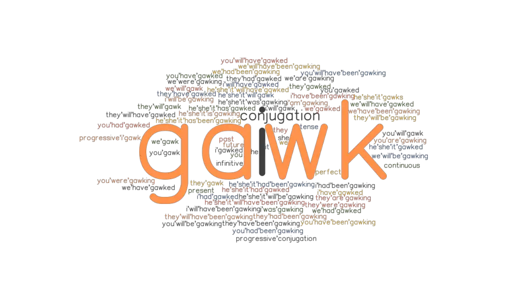 Gawk Past Tense: Verb Forms, Conjugate GAWK - GrammarTOP.com