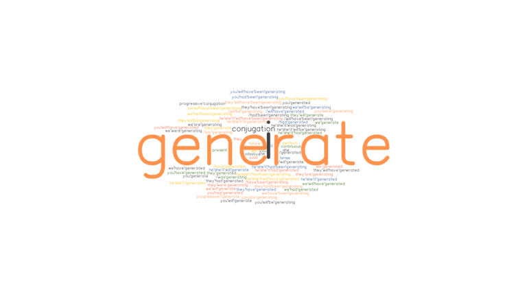 Generate Past Tense: Verb Forms, Conjugate GENERATE - GrammarTOP.com
