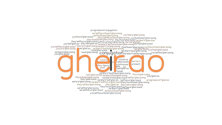 Gherao Past Tense: Verb Forms, Conjugate GHERAO - GrammarTOP.com