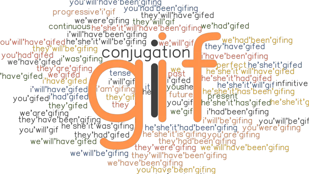 Gif Past Tense: Verb Forms, Conjugate GIF - GrammarTOP.com