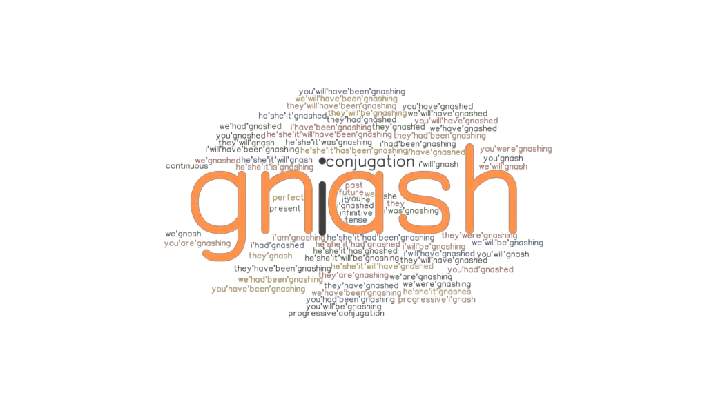 Gnash Past Tense: Verb Forms, Conjugate GNASH - GrammarTOP.com