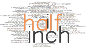 Half-inch Past Tense: Verb Forms, Conjugate HALF-INCH - GrammarTOP.com