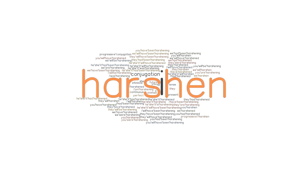 Harshen Past Tense: Verb Forms, Conjugate HARSHEN - GrammarTOP.com