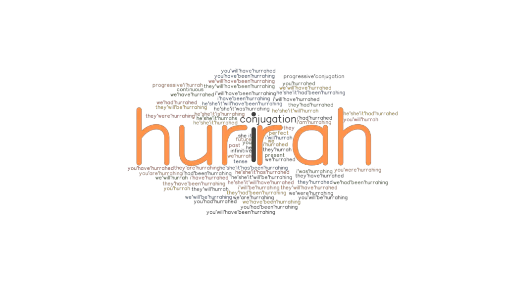Hurrah Past Tense: Verb Forms, Conjugate HURRAH - GrammarTOP.com