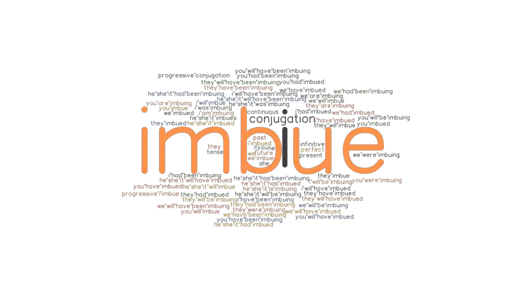 Imbue Past Tense: Verb Forms, Conjugate IMBUE - GrammarTOP.com