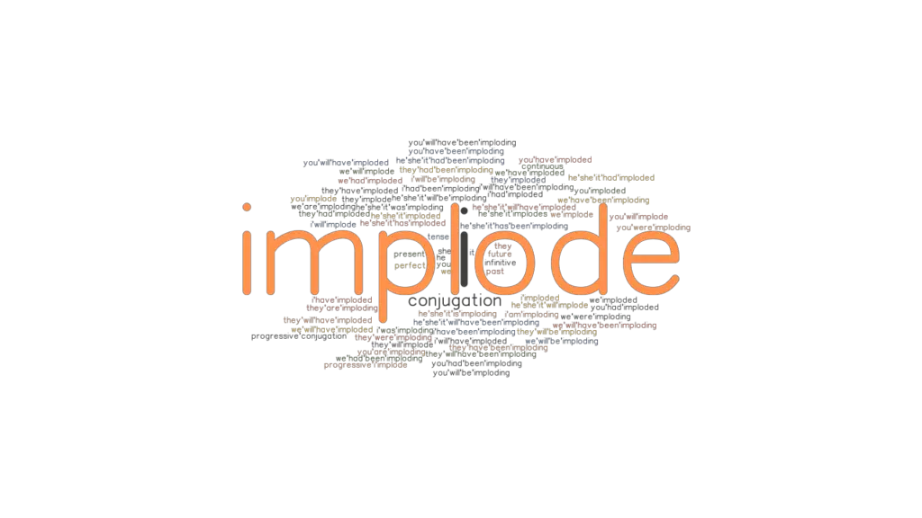 Implode Past Tense: Verb Forms, Conjugate IMPLODE - GrammarTOP.com