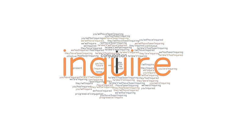 Inquire Past Tense: Verb Forms, Conjugate INQUIRE - GrammarTOP.com
