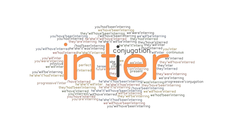 Inter Past Tense: Verb Forms, Conjugate INTER - GrammarTOP.com