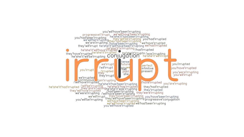 Irrupt Past Tense: Verb Forms, Conjugate IRRUPT - GrammarTOP.com