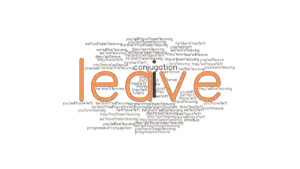 Leave Past Tense: Verb Forms, Conjugate LEAVE - GrammarTOP.com