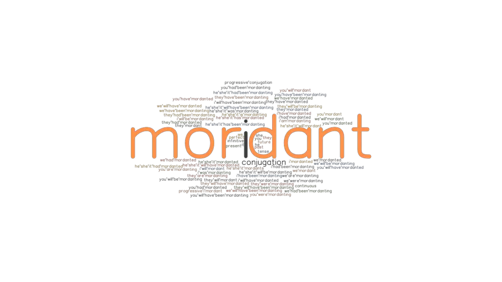 Mordant Past Tense: Verb Forms, Conjugate MORDANT - GrammarTOP.com
