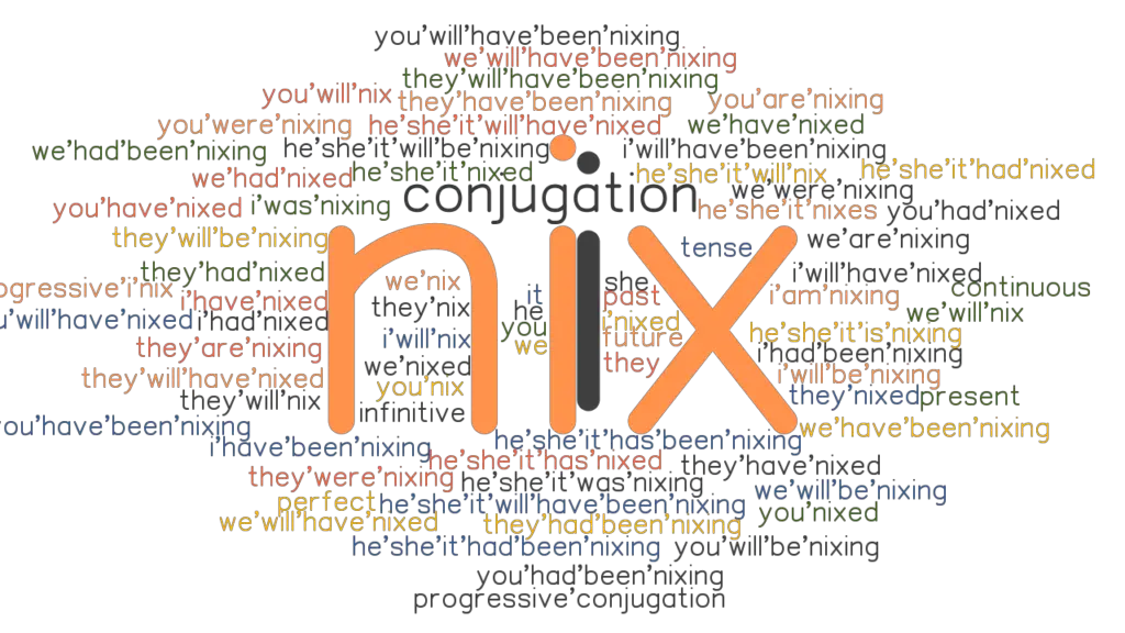 Nix Past Tense: Verb Forms, Conjugate NIX - GrammarTOP.com