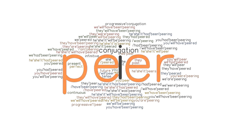 Peer Past Tense: Verb Forms, Conjugate PEER - GrammarTOP.com
