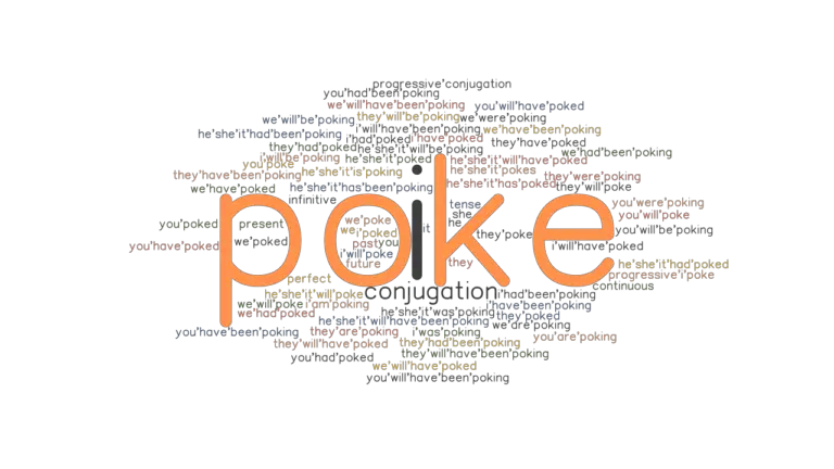 Poke Past Tense: Verb Forms, Conjugate POKE - GrammarTOP.com