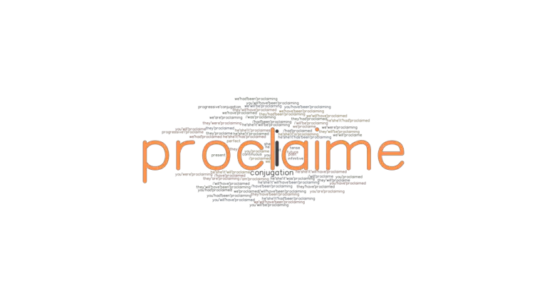 Proclaime Past Tense: Verb Forms, Conjugate PROCLAIME - GrammarTOP.com