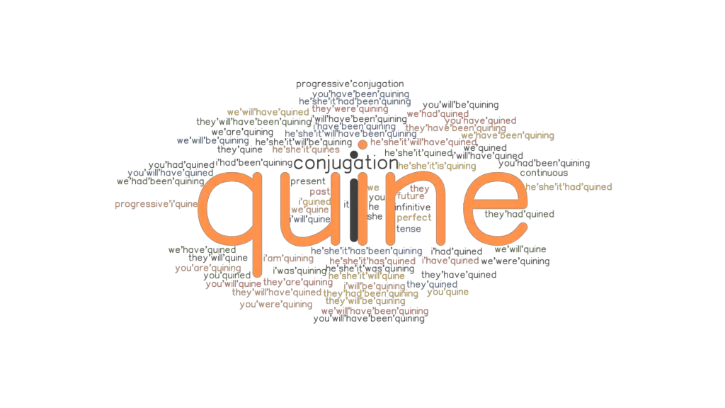 Quine Past Tense: Verb Forms, Conjugate QUINE - GrammarTOP.com