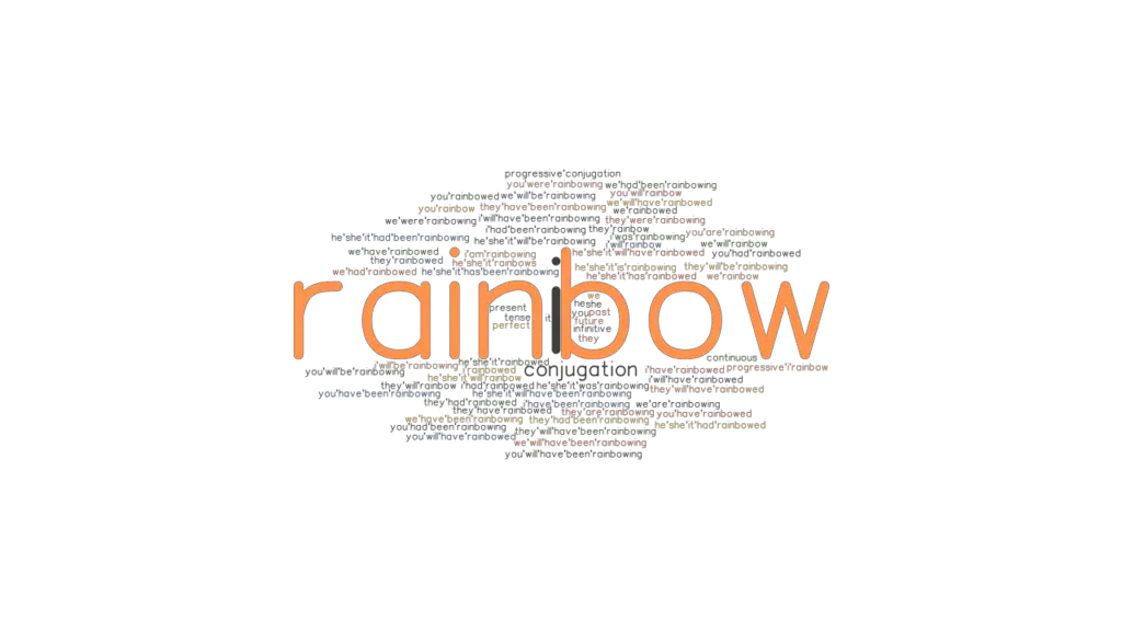 Rainbow Past Tense: Verb Forms, Conjugate RAINBOW - GrammarTOP.com