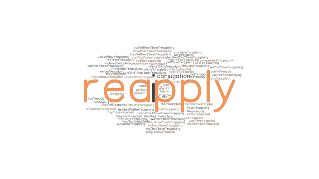 Reapply Past Tense: Verb Forms, Conjugate REAPPLY - GrammarTOP.com