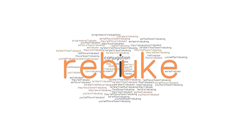 Rebuke Past Tense: Verb Forms, Conjugate REBUKE - GrammarTOP.com