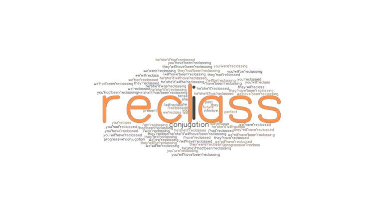 Reclass Past Tense: Verb Forms, Conjugate RECLASS - GrammarTOP.com