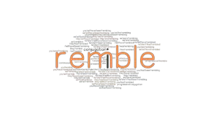 Remble Past Tense: Verb Forms, Conjugate REMBLE - GrammarTOP.com