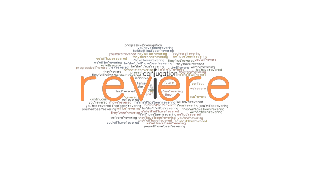 Revere Past Tense: Verb Forms, Conjugate REVERE - GrammarTOP.com