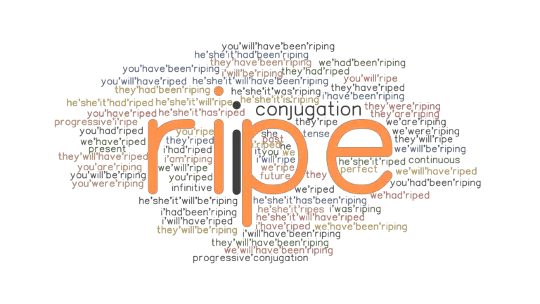 Ripe Past Tense: Verb Forms, Conjugate RIPE - GrammarTOP.com
