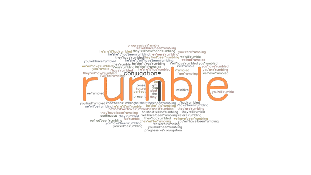 Rumble Past Tense: Verb Forms, Conjugate RUMBLE - GrammarTOP.com