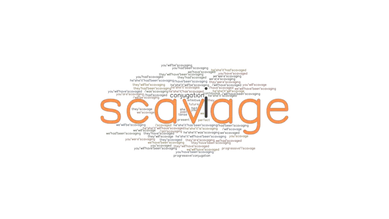Scavage Past Tense: Verb Forms, Conjugate SCAVAGE - GrammarTOP.com