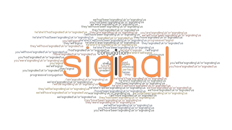 Signal Past Tense: Verb Forms, Conjugate SIGNAL - GrammarTOP.com