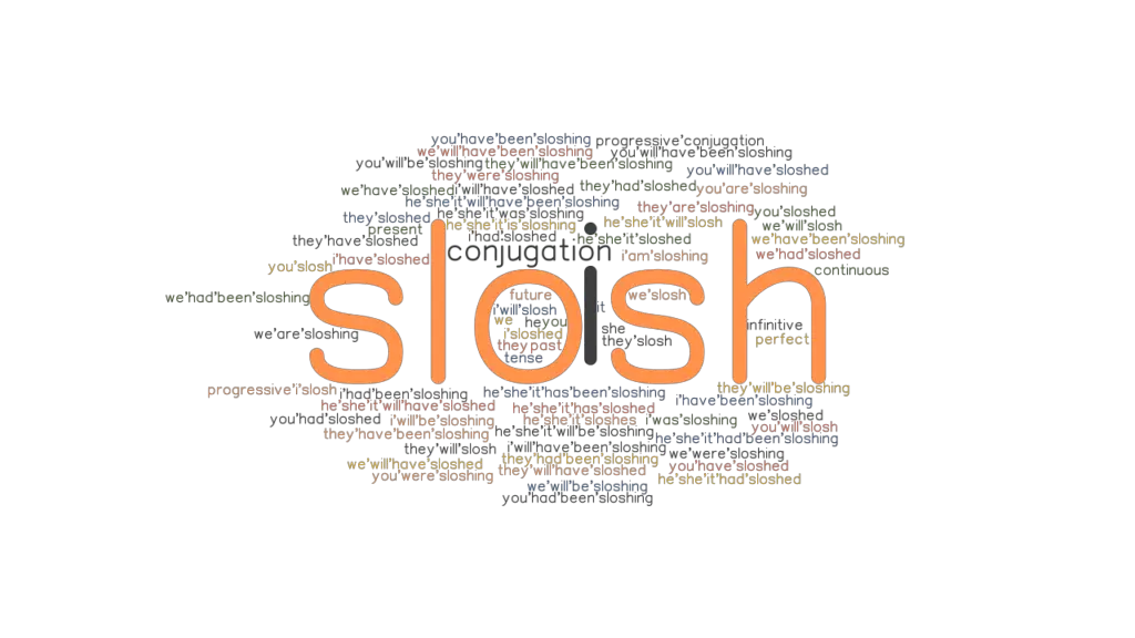 Slosh Past Tense: Verb Forms, Conjugate SLOSH - GrammarTOP.com