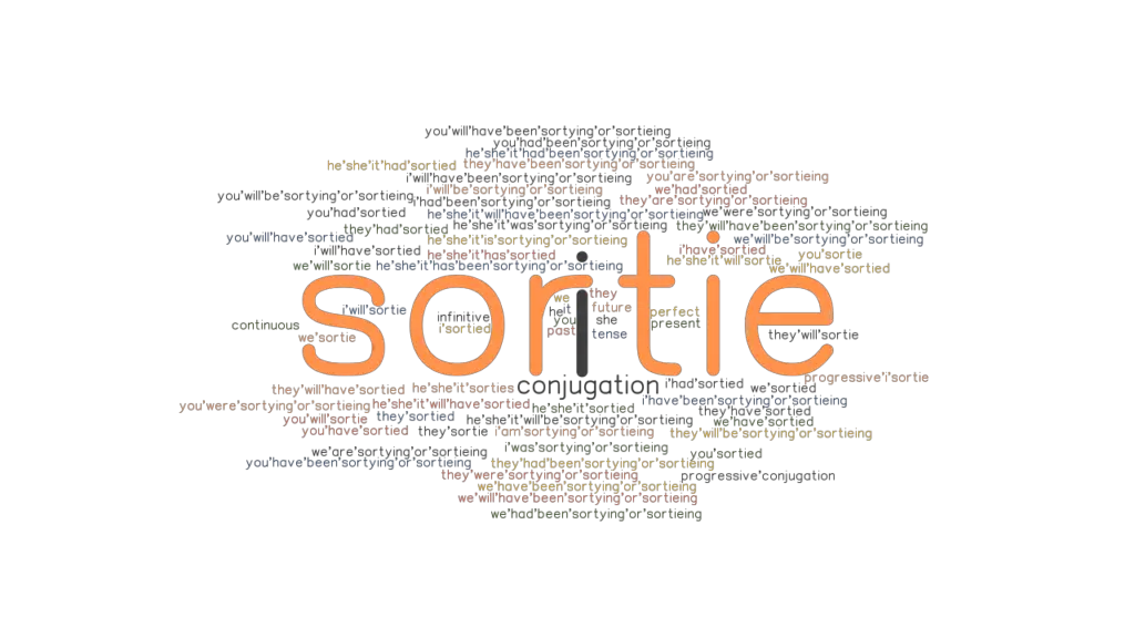 Sortie Past Tense: Verb Forms, Conjugate SORTIE - GrammarTOP.com