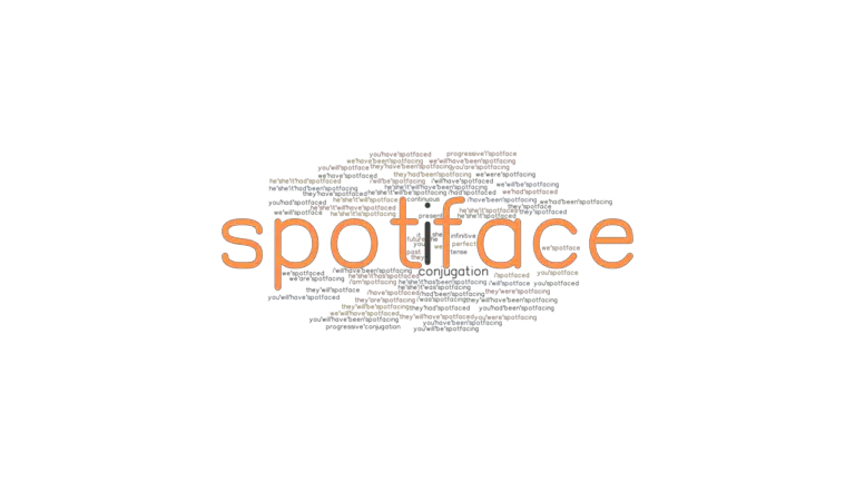 Spotface Past Tense: Verb Forms, Conjugate SPOTFACE - GrammarTOP.com