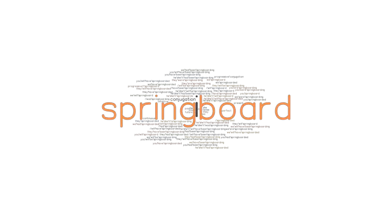 Springboard Past Tense: Verb Forms, Conjugate SPRINGBOARD - GrammarTOP.com